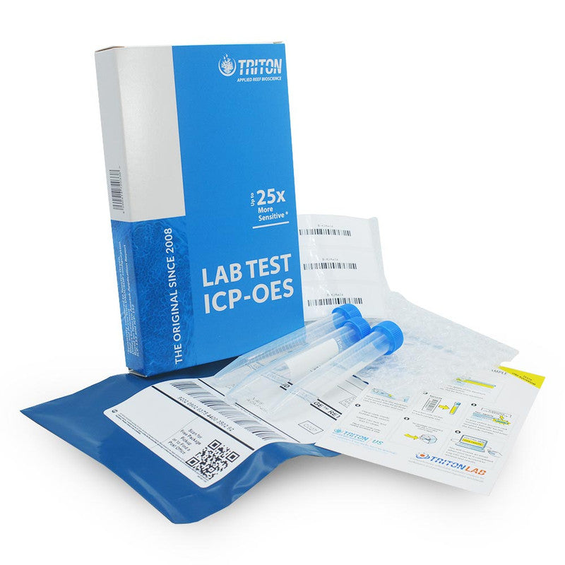 Triton Labs ICP-OES Water Test Kit with Prepaid Labels – Perfect Corals